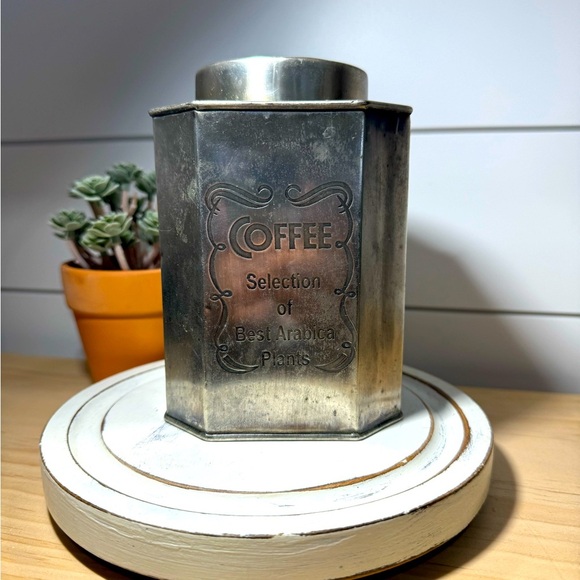 Kitchen | Vintage Metal Coffee Selection Of Best Arabica Plants Cottage ...